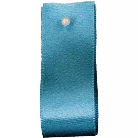 Double Satin Ribbon in Malibu Blue Ribbons