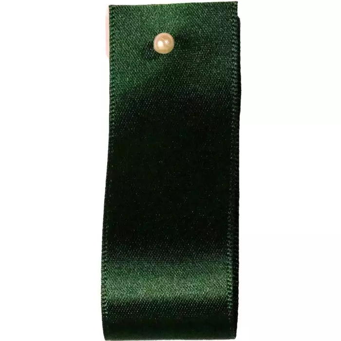 Double Satin Ribbon in Forest by Berisfords