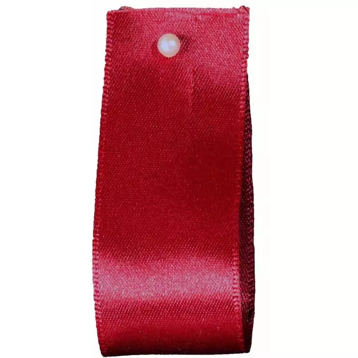 Double Satin Ribbon in Scarlet Berry by Berisfords