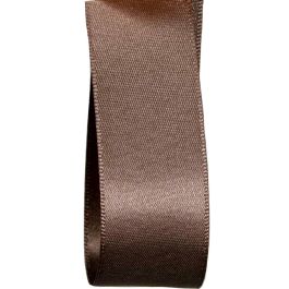 Double Satin Ribbon in Taupe by Berisfords