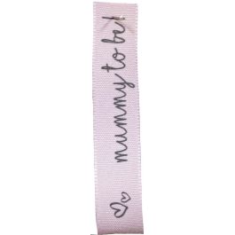"Mummy To Be!" Ribbon in Pink 15mm x 25m